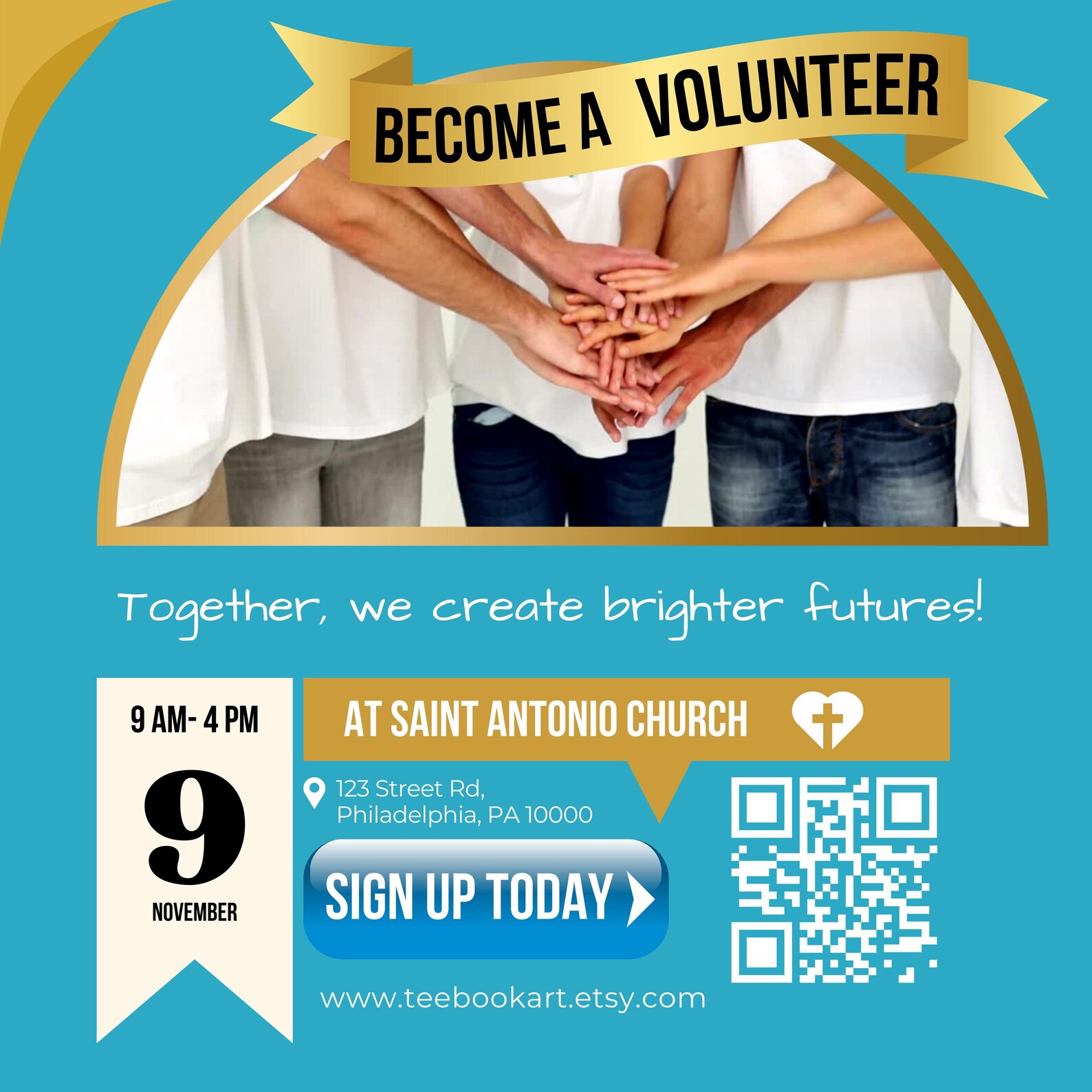 Volunteer Flyer Templates for Affordable Home Building & Community ...