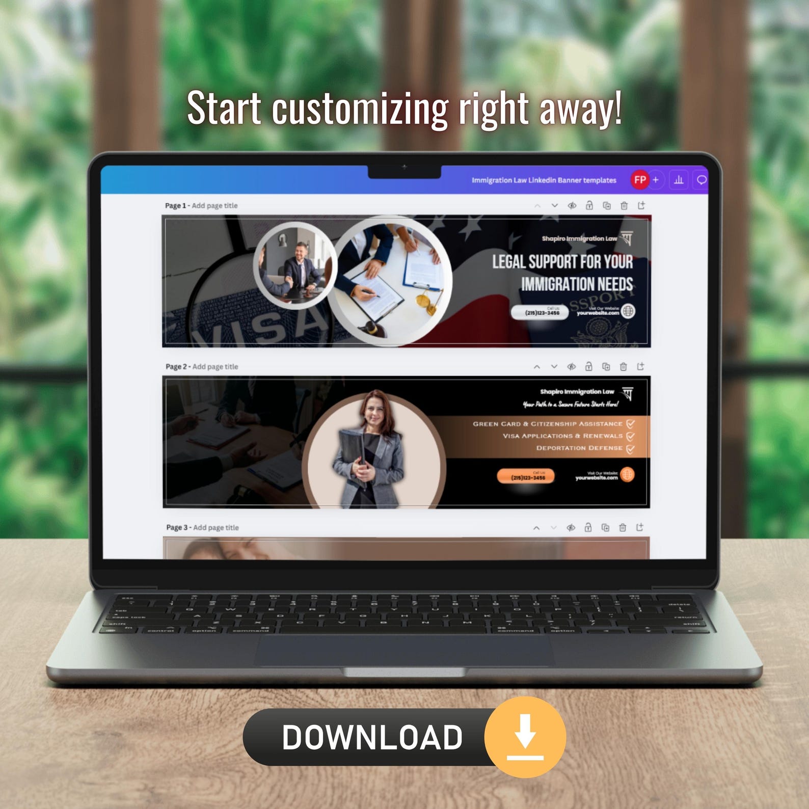 Linkedin Banner Templates for Lawyers – 3 Editable Canva Designs ...