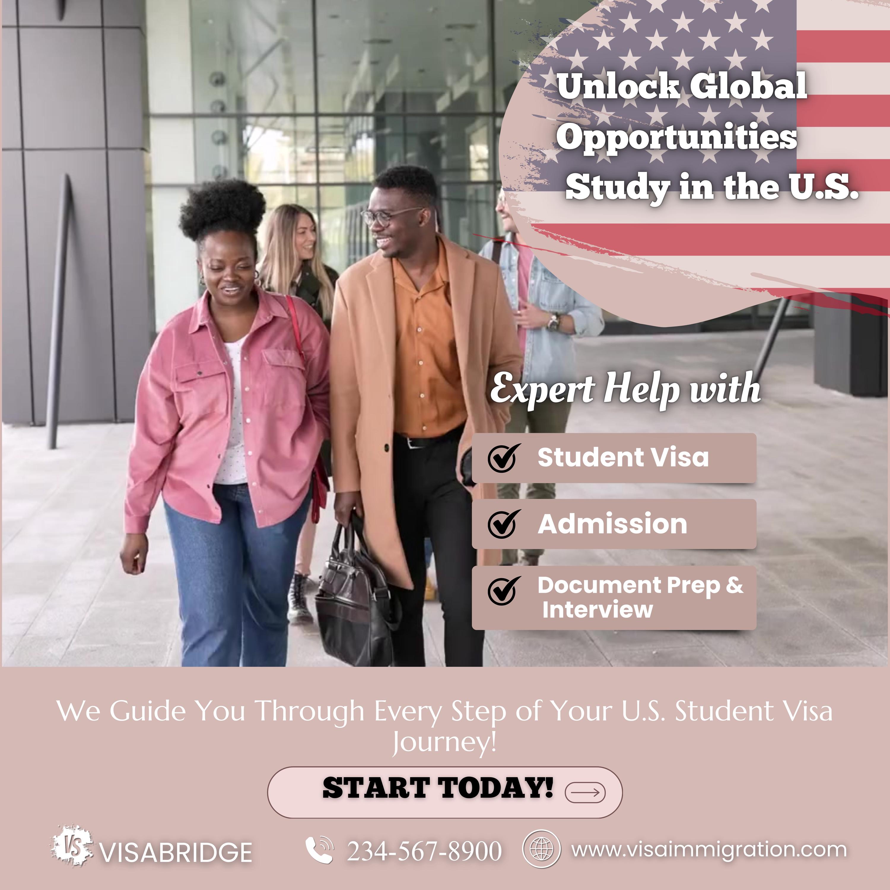 US Student Visa Canva Template Bundle – Editable Digital Download for ...