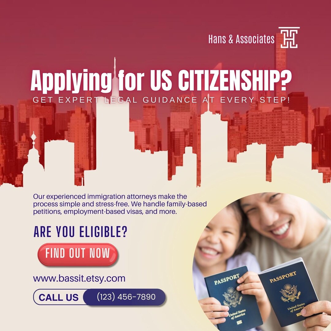 Immigration Service Template US CITIZENSHIP Digital Flyer Immigration ...