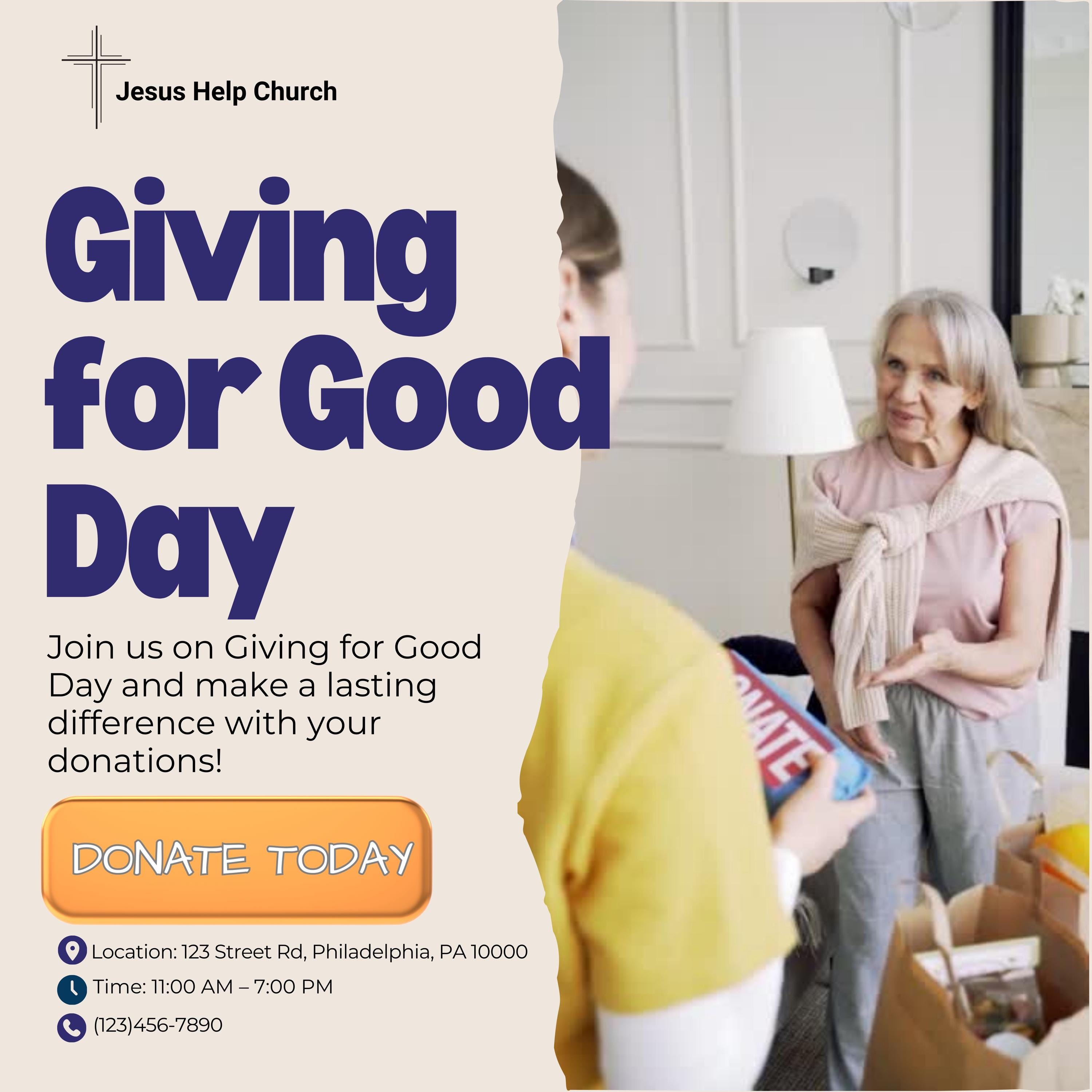 Editable Charity Donation Template for Canva: Support Local Nonprofits ...