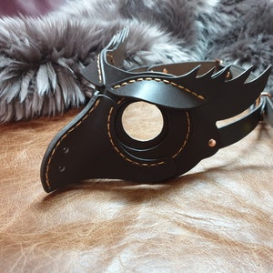 Steampunk Handmade Hand Stitched Genuine Leather Owl Bird Eye Mask - Etsy