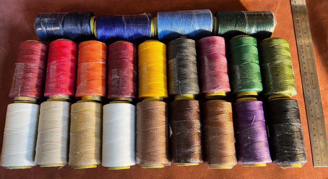 240 Meters 1mm 150D Flat Leather Waxed Large Role Thread Cord for DIY ...