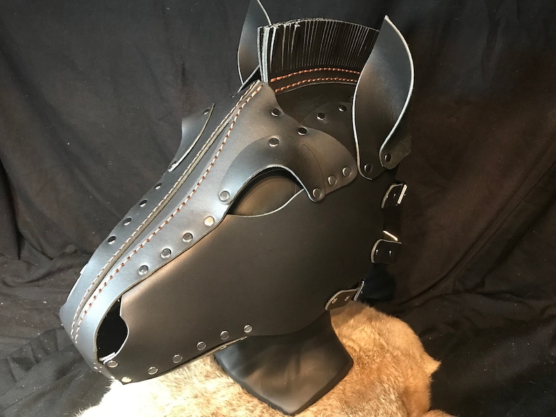 Genuine Leather Handmade Horse Pony Mask PetPlay Pet Play | Etsy