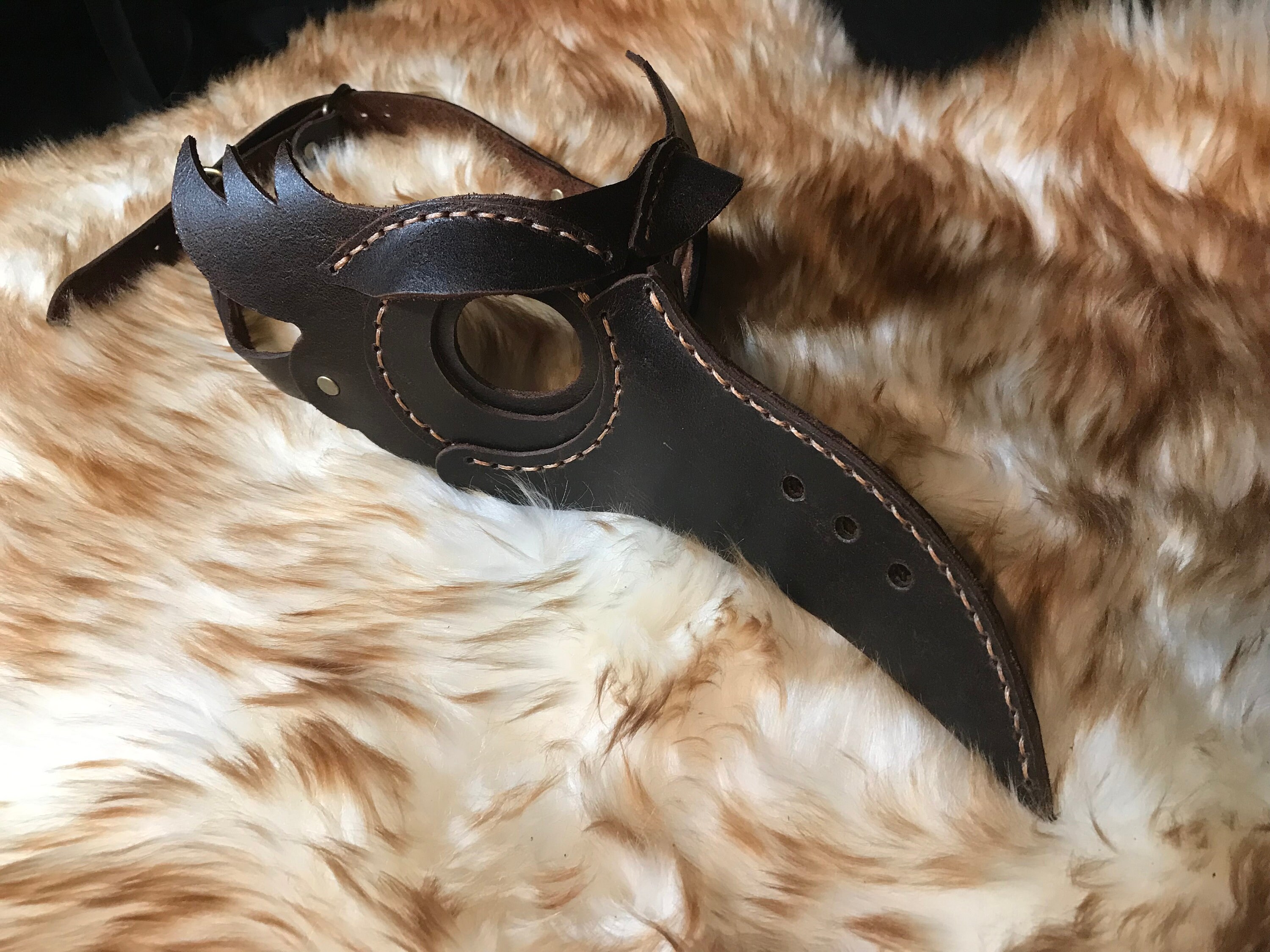 Steampunk Handmade Hand Stitched Genuine Leather Crow Bird - Etsy