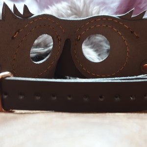 Steampunk Handmade Hand Stitched Genuine Leather Owl Bird Eye Mask ...