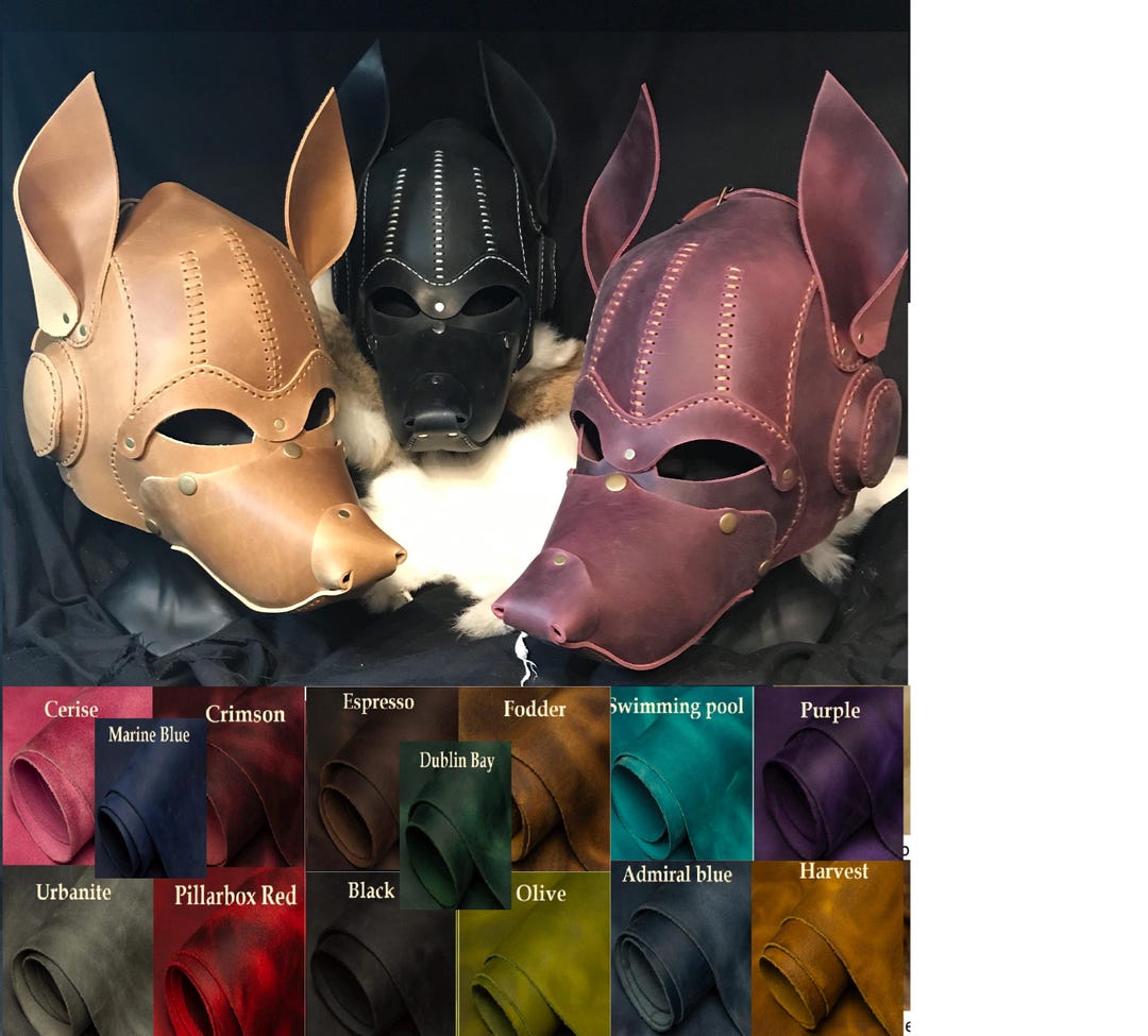 Genuine Leather Handmade Dog Pup Fox Foxy Puppy Pick Your Color Leather ...