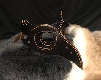 Leather Bird Mask - Etsy