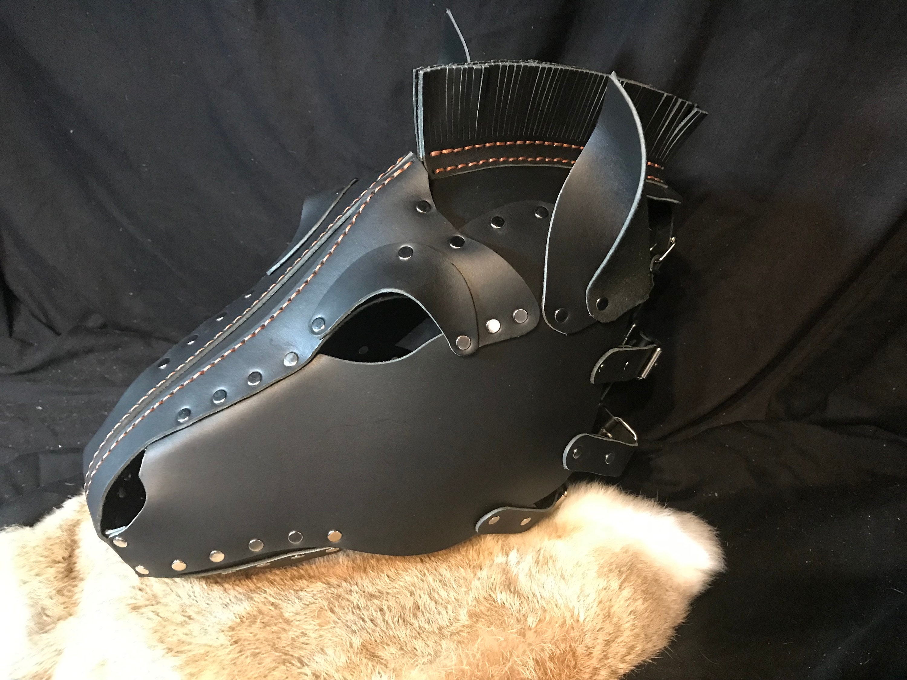 Genuine Leather Handmade Horse Pony Mask PetPlay Pet Play | Etsy