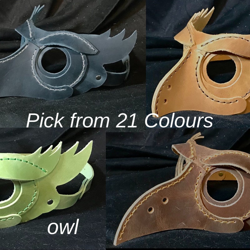 Owl Mask Brown - Etsy UK