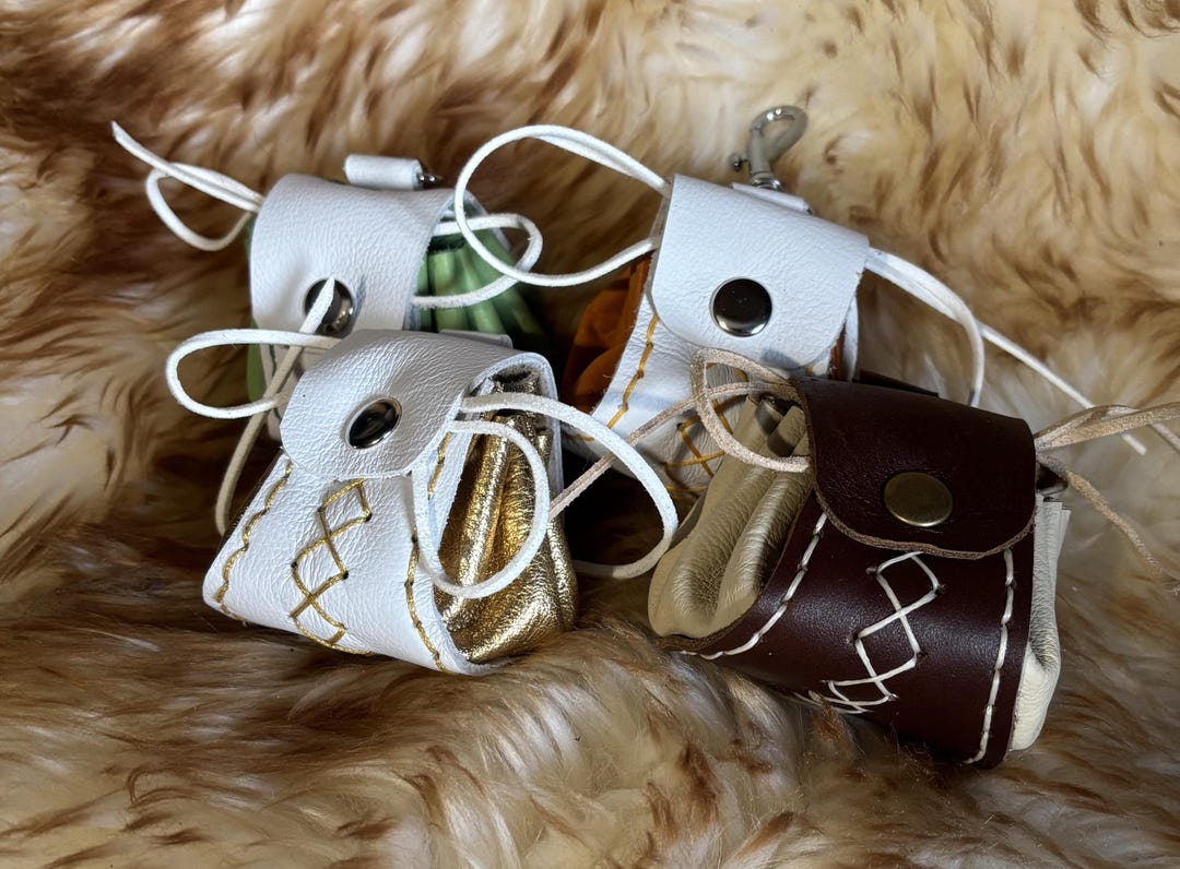 Ready to Ship Small Mini Scrunch Bag Draw String Festival Belt Coin ...