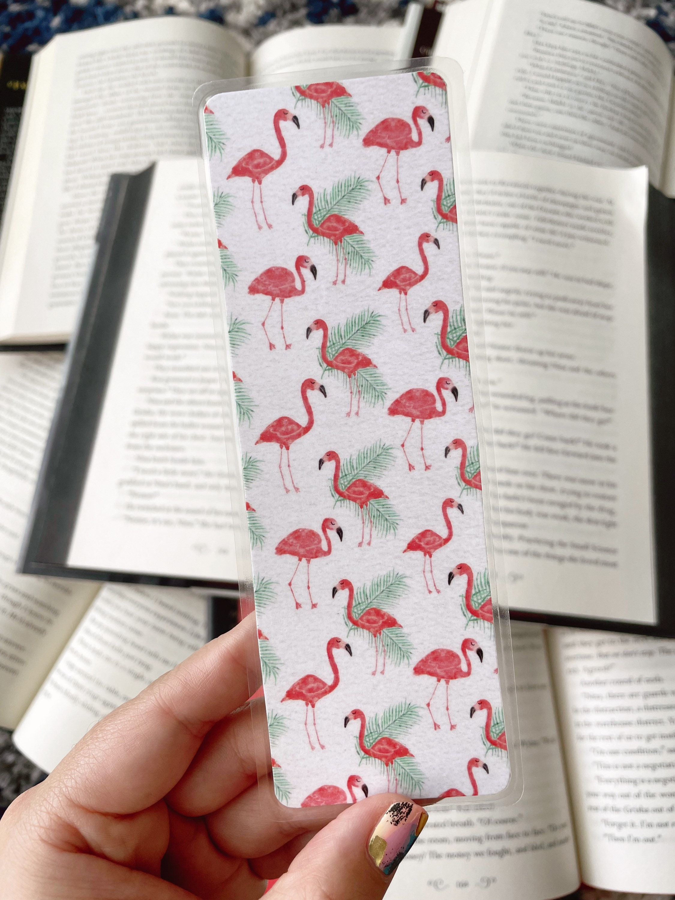 Flamingo Bookmark Bookmark With Animals Tropical Bookmark - Etsy UK