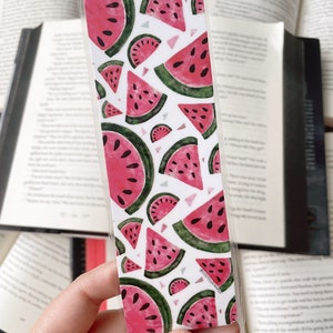 Fruit Bookmark Watermelon Art Fun Bookmark Summer Bookmark - Etsy UK