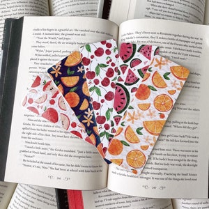Fruit Bookmark Watermelon Art Fun Bookmark Summer Bookmark - Etsy UK