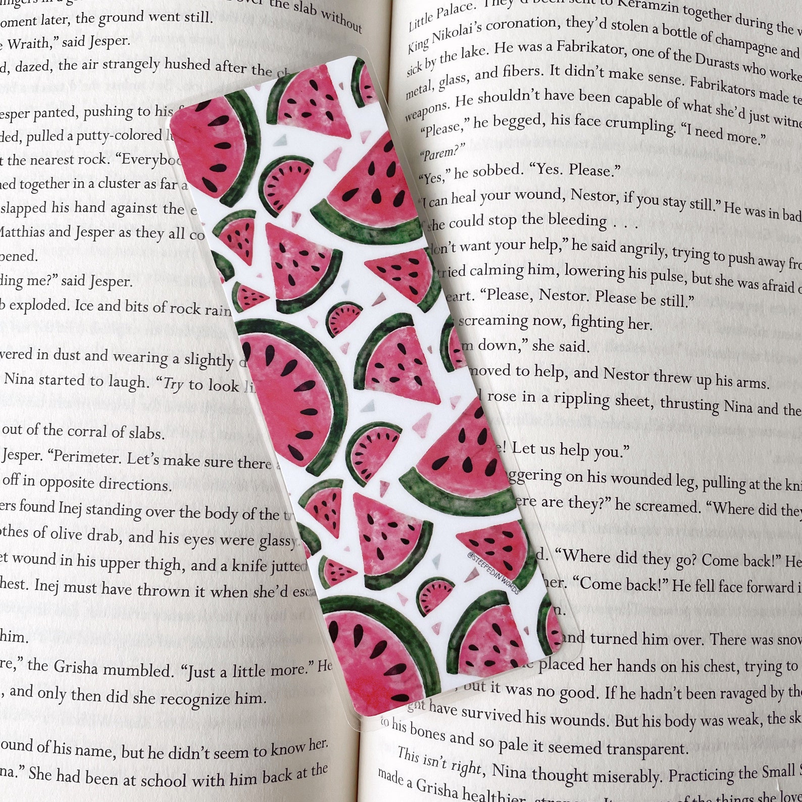 Fruit Bookmark Watermelon Art Fun Bookmark Summer Bookmark - Etsy UK