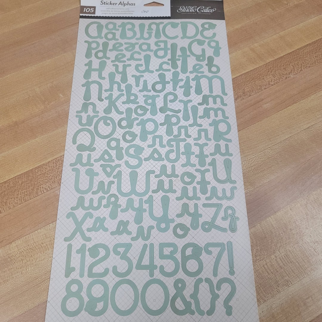 Studio Calico Sticker Alphabet - Etsy