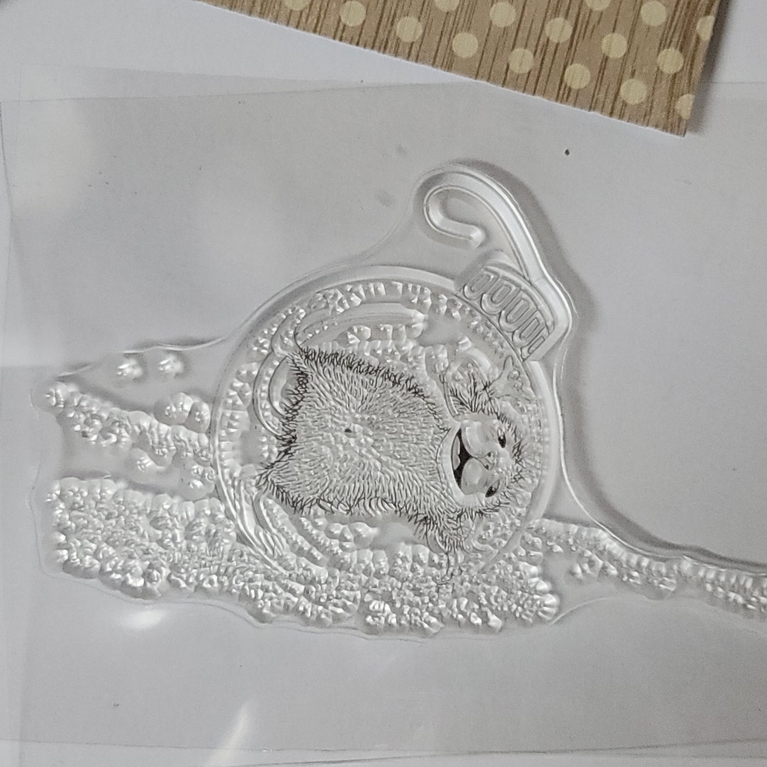 Clear Cling House Mouse Rolling Ornament Cling Rubber Stamp - Etsy