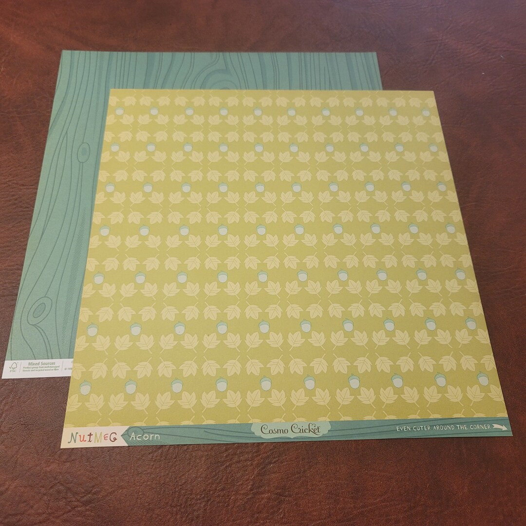 Cosmo Cricket 12 X 12 Nutmeg Paper Collection Acorn - Etsy
