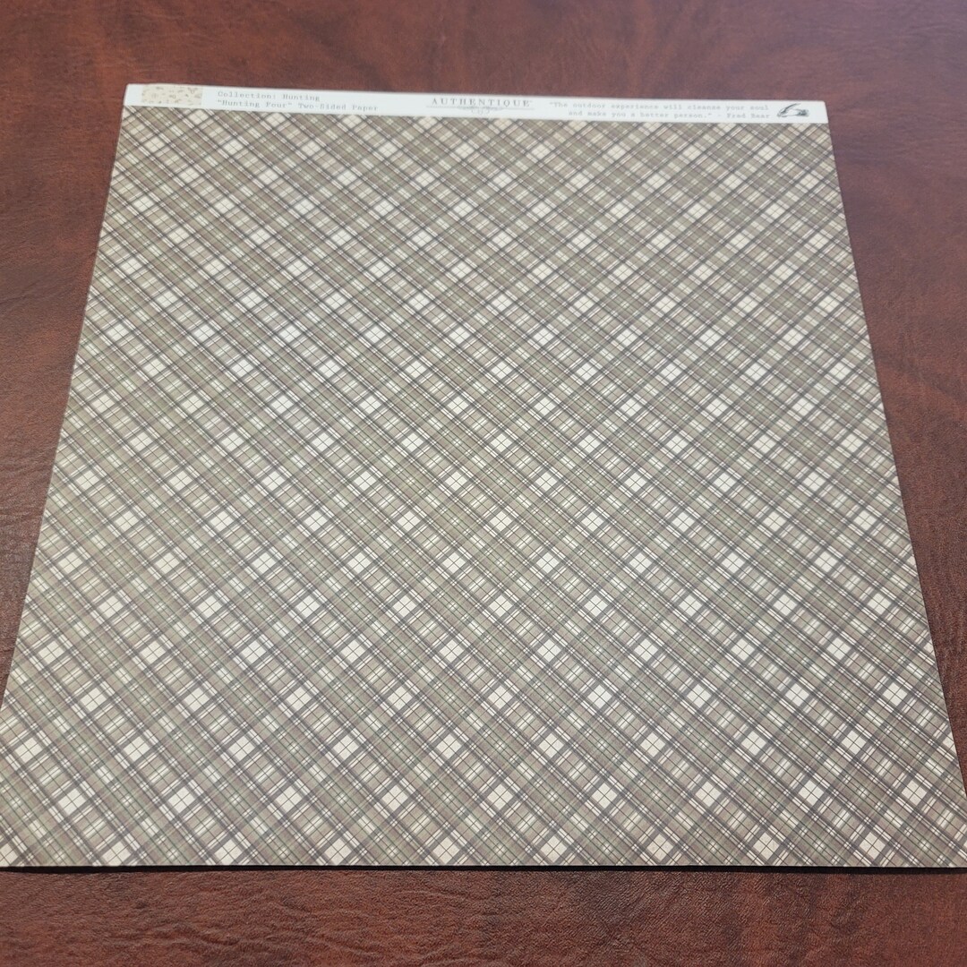 Authentique Paper 12 X 12 Hunting Paper Collection Hunting 4 - Etsy