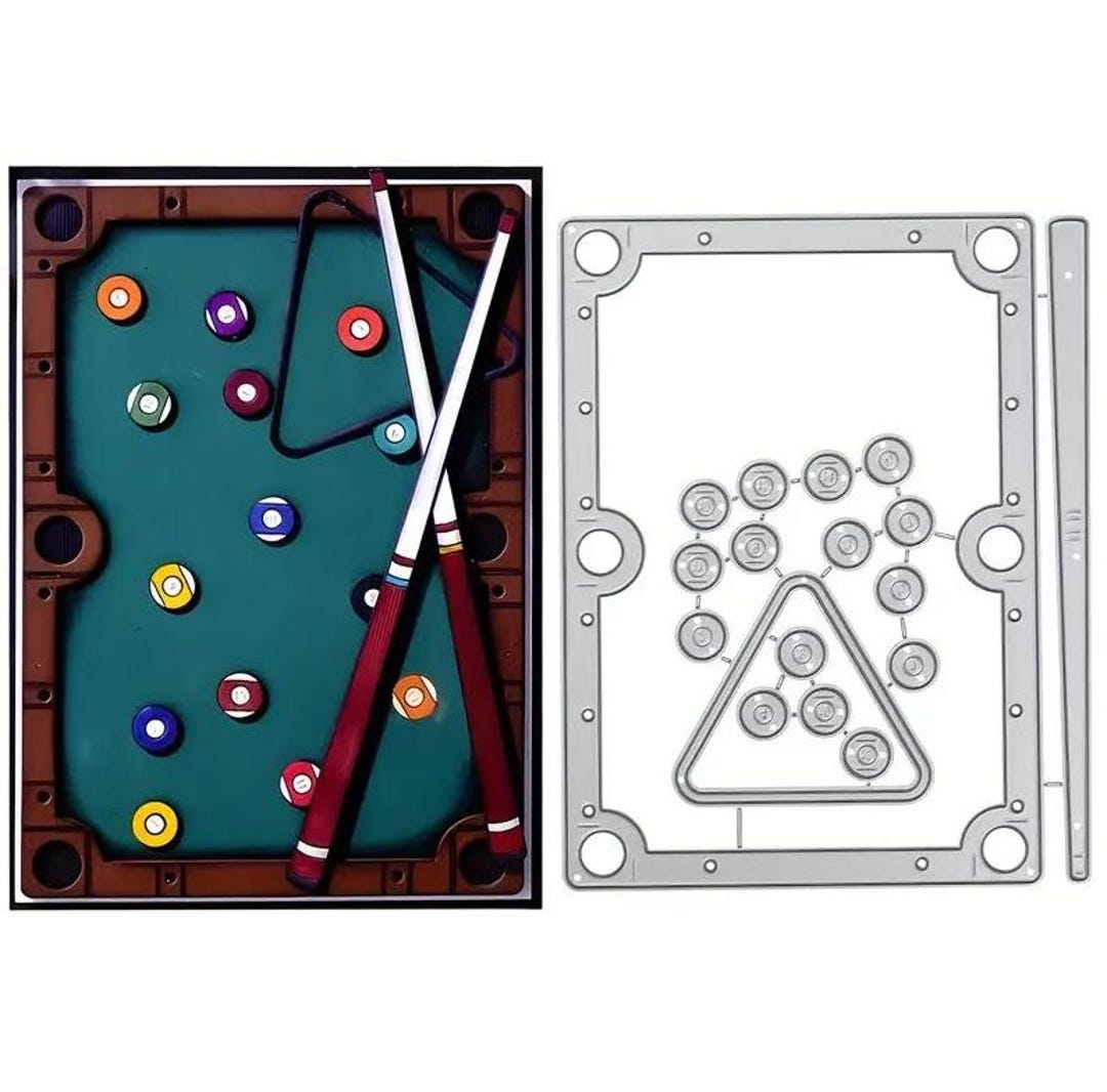 Thin Metal Pool Table Cutting Die Ephemera / Cardmaking - Etsy