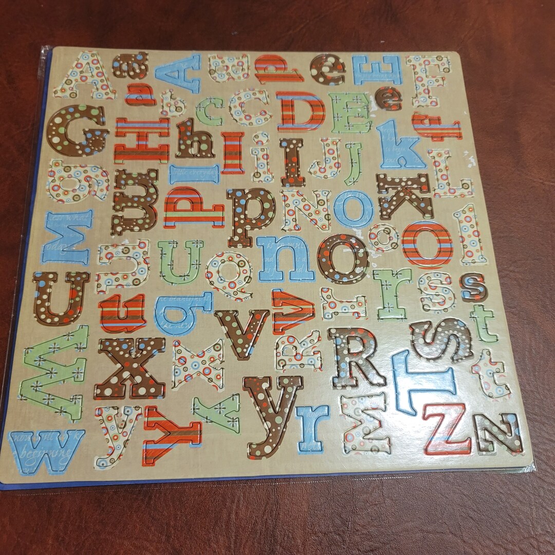 Colorbok Scrapbook Chipboard Alphabet Letters Ephemera - Etsy