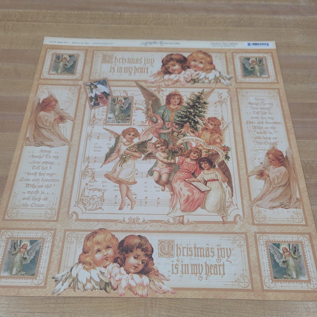 Graphic 45 12 X 12 Christmas Past Paper Collection Ode to Joy - Etsy