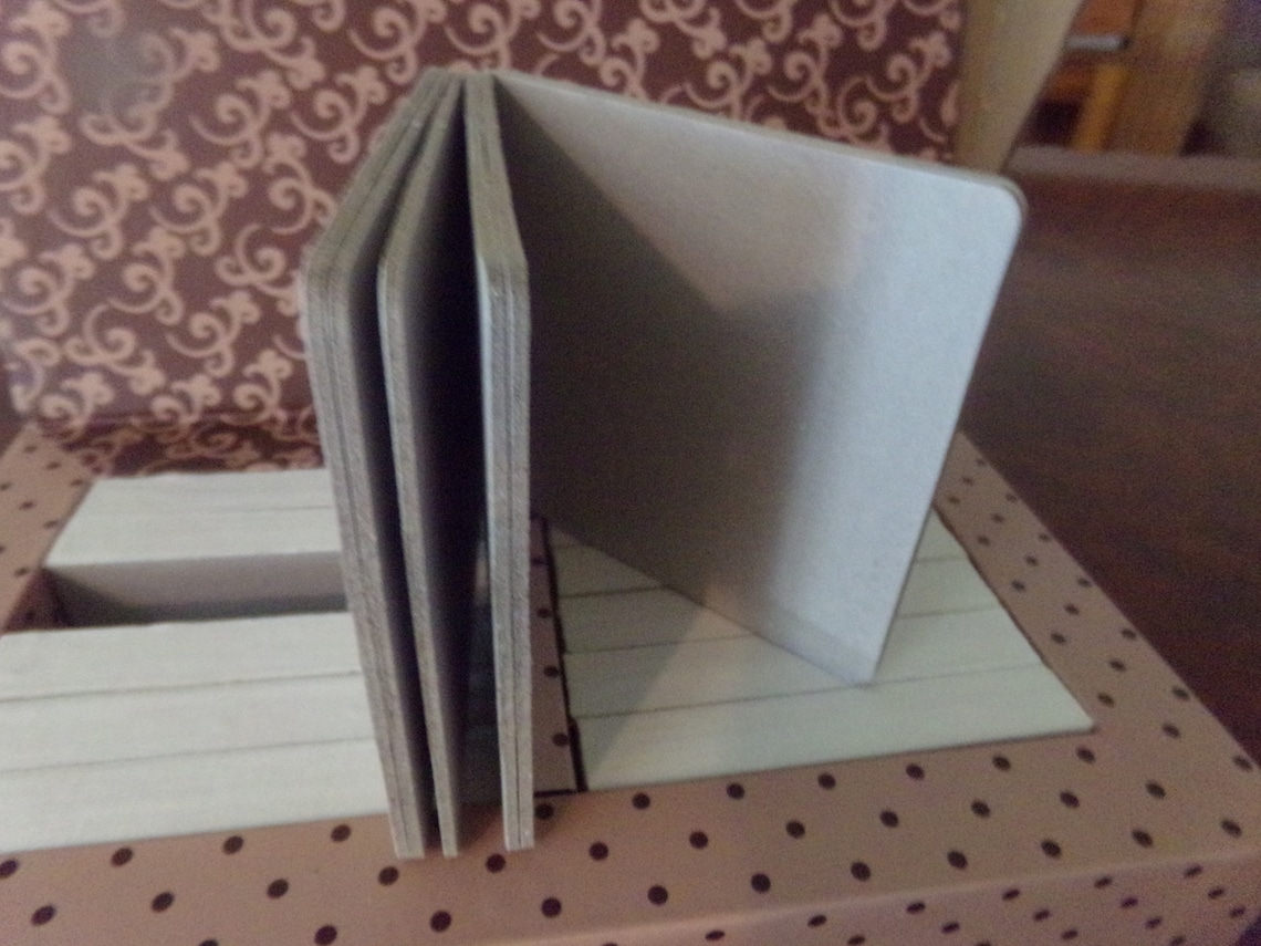 12 4x4 Chipboards Albums With 4x4 Paper Stickers Tags Ribbon & More - Etsy