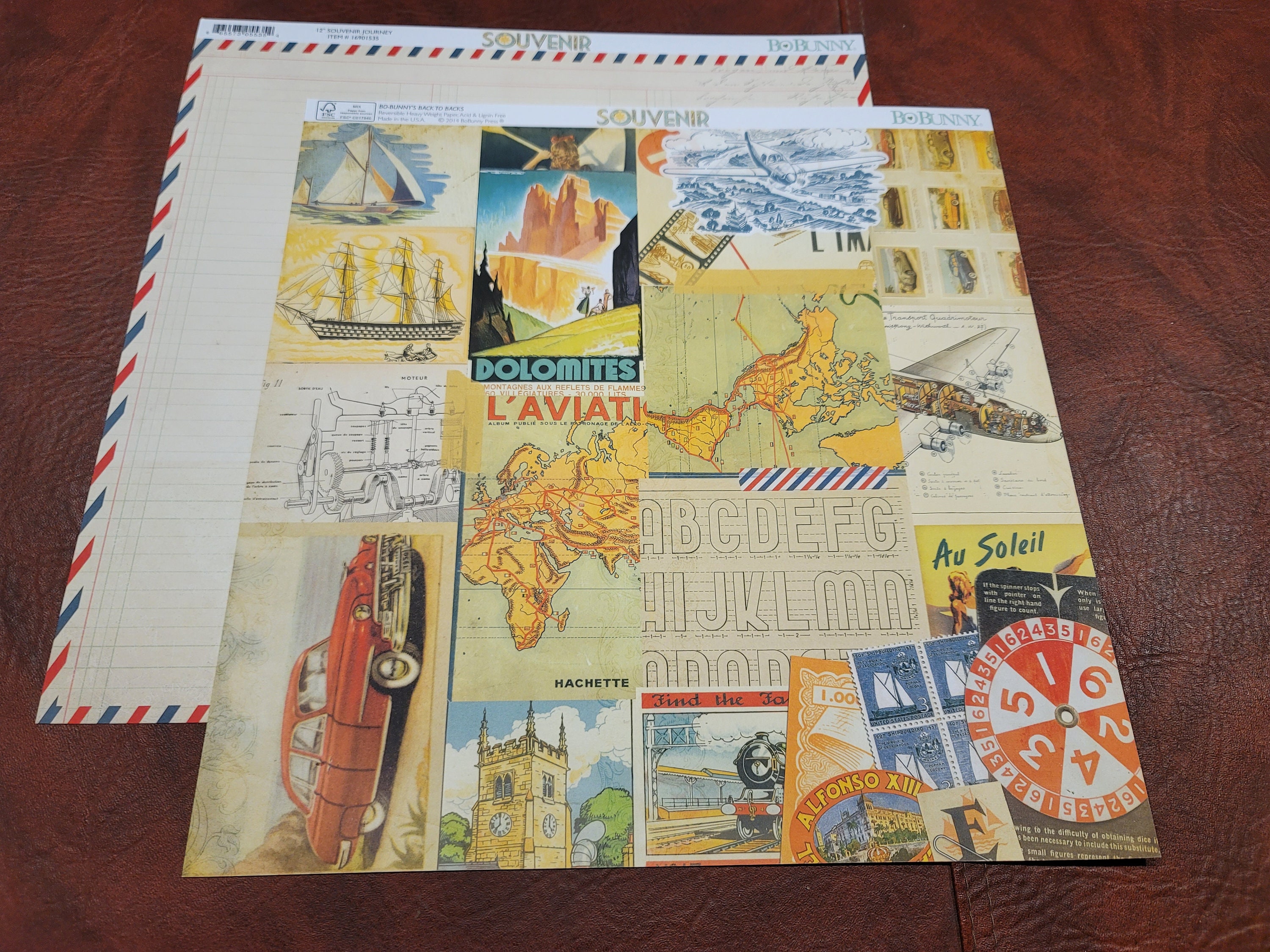 Bo Bunny 12 X 12 Souvenir Paper Collection Journey - Etsy