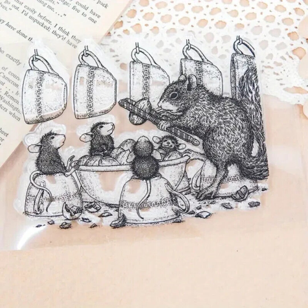 Clear Cling Mouse Nut Cracker Rubber Stamp - Etsy