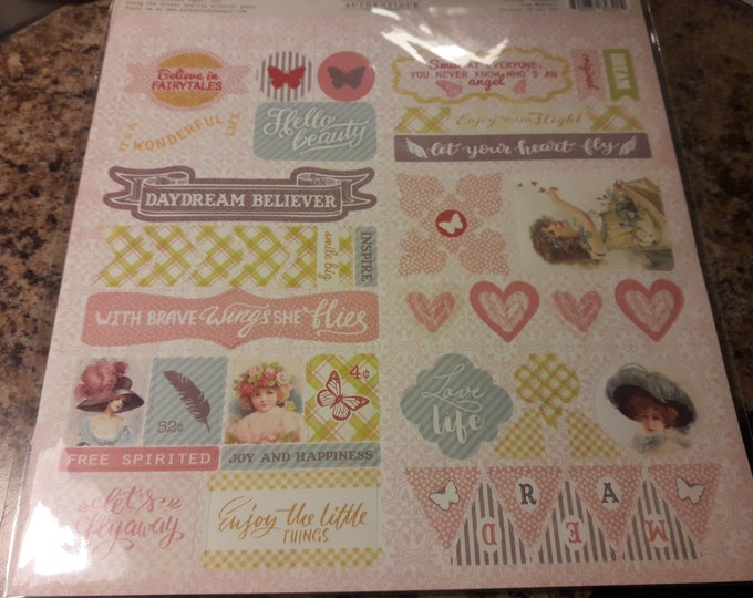 Authentique Paper 12x12 Endless Elements Sticker Sheet - Etsy