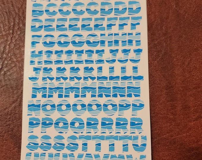 Making Memories 7/16 Chucky Wave Alphabet Stickers - Etsy