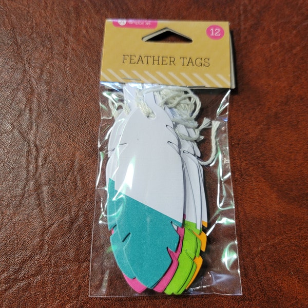 Feather Tags - Etsy