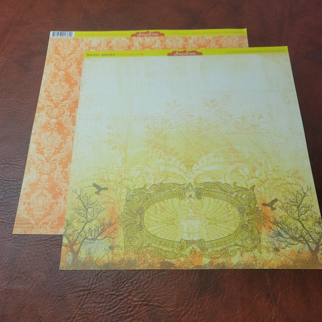 Pink Paislee 12x12 Hocus Pocus Paper Collection Witching Hour - Etsy