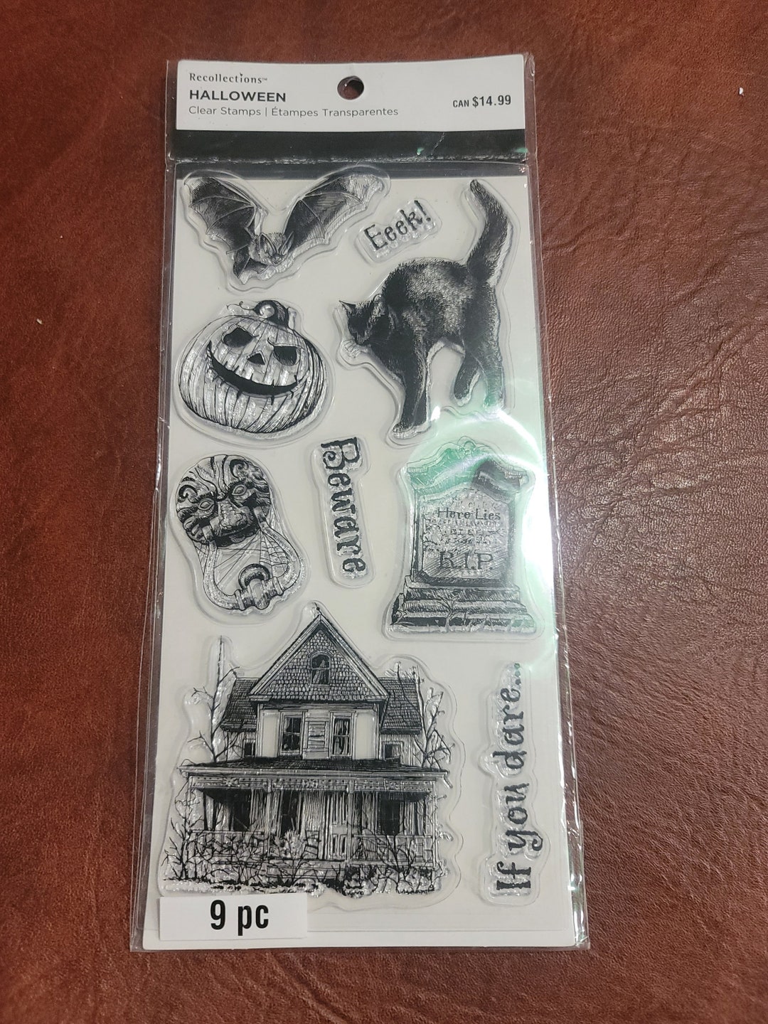 Recollections Halloween Clear Rubber Stamp Set - Etsy