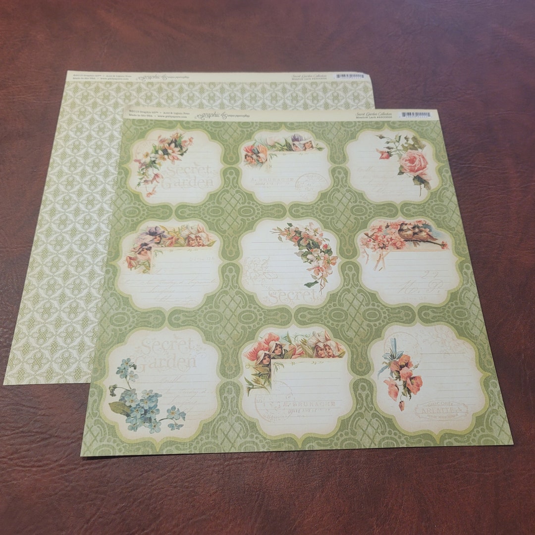 Graphic 45 12 X 12 Secret Garden Paper Collection Meadow Lark - Etsy