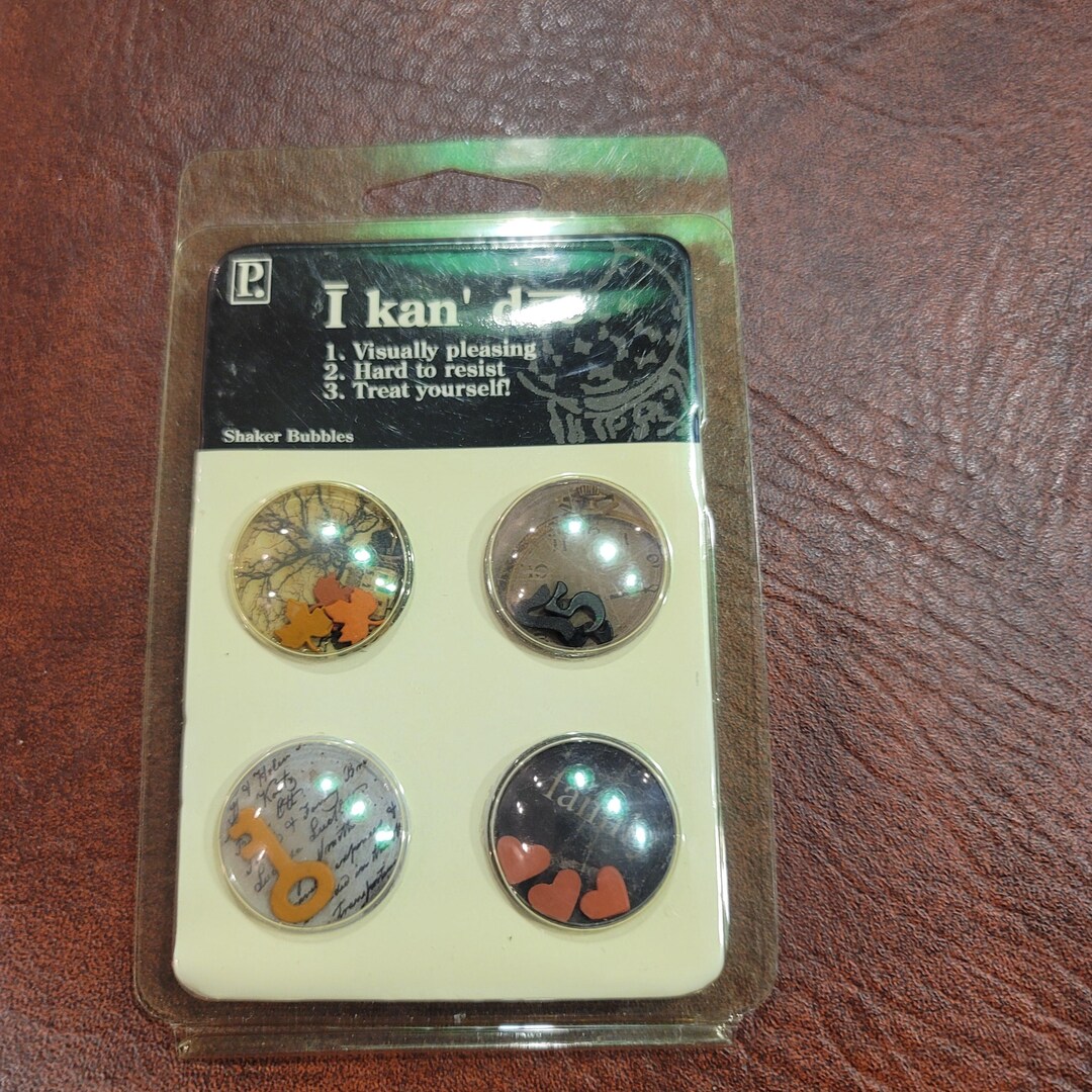 Pebbles Inc. 4 Pc Shaker Bubbles Scrapbook Ephemera - Etsy