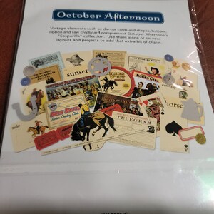October Afternoon Sasparilla Miscellany Pack Ephemera Junk Journal - Etsy