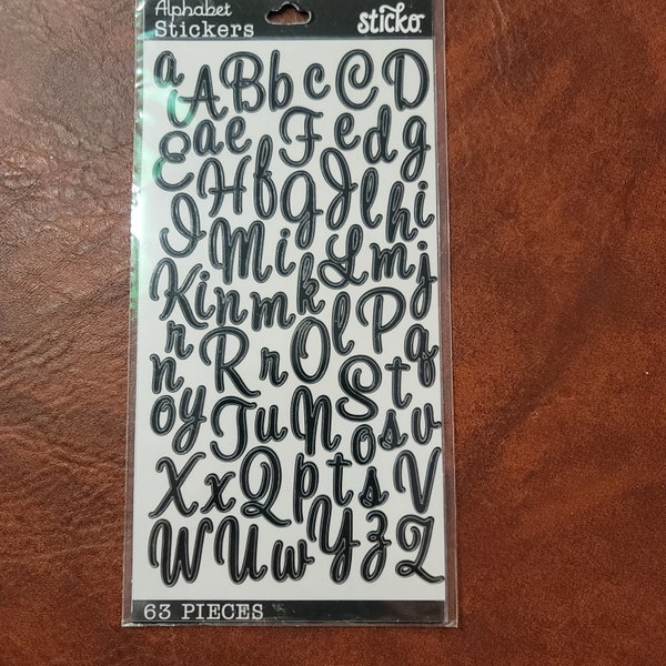 Sticko Stickers Alphabet - Etsy