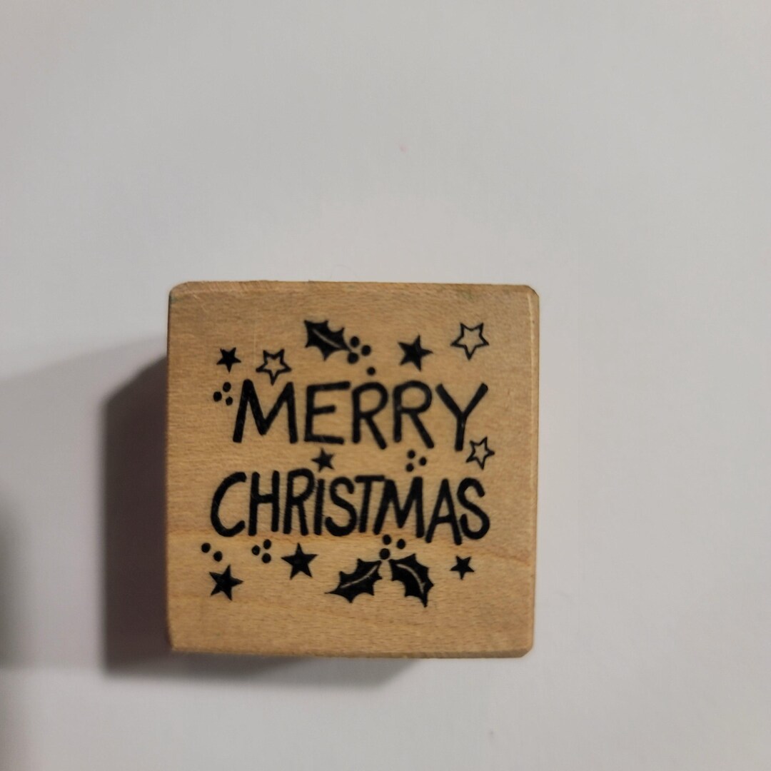 PSX Exchange 1993 Merry Christmas Wood Mounted Stamp - Etsy