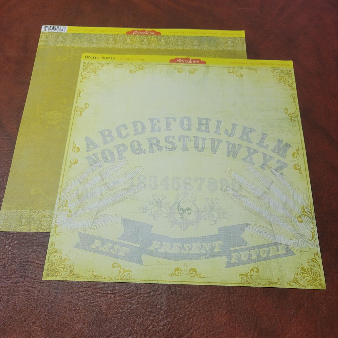 Pink Paislee 12x12 Hocus Pocus Paper Collection Good Fortune - Etsy