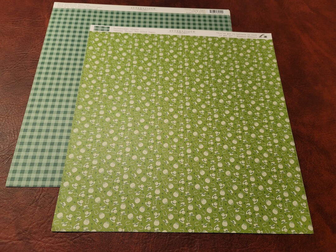 Authentique Paper 12 X 12 Clover Collection Clover Three - Etsy
