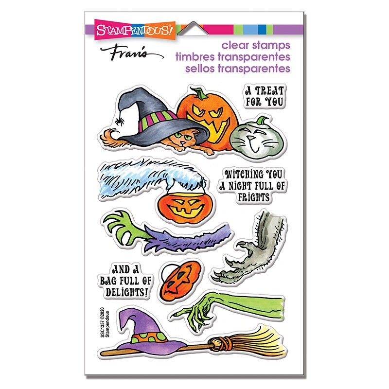 Stampendous Frightful Gifts Clear Rubber Stamp Set - Etsy