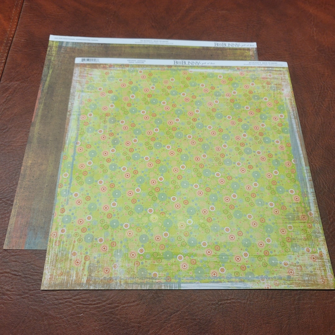 Bo Bunny 12 X 12 Organic Paper Collection Organic Jasmine - Etsy