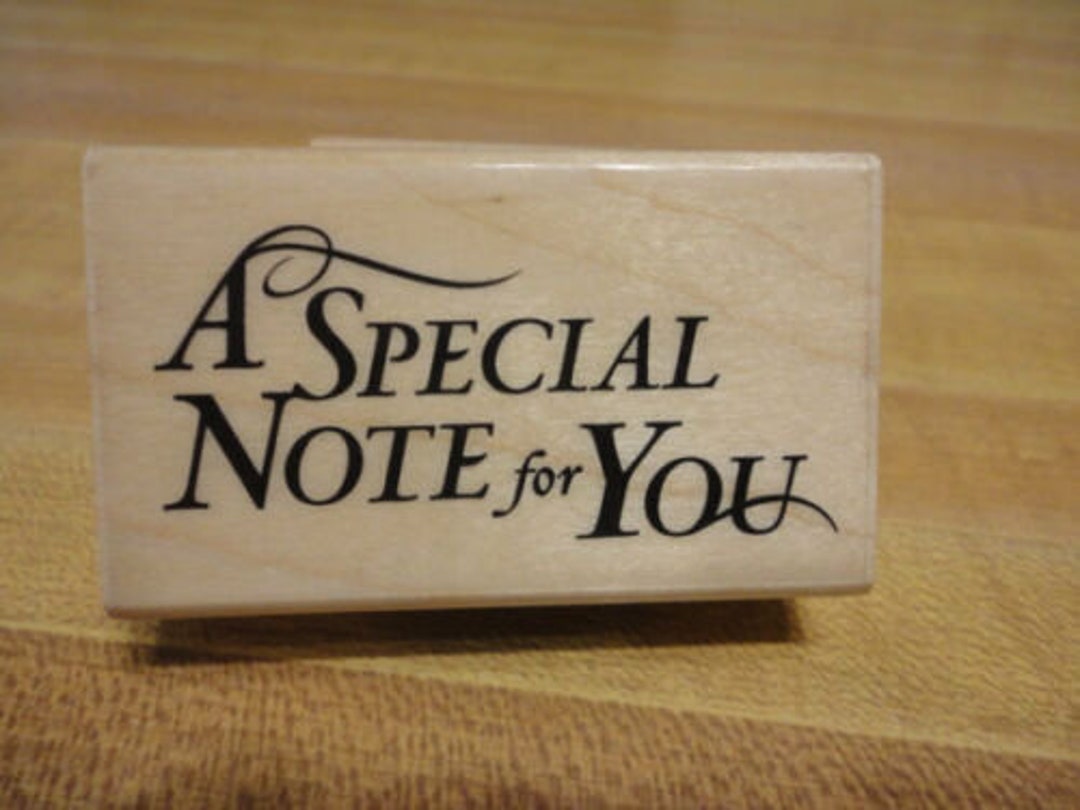 Inkadinkado Asian A Special Note for You Rubber Stamp Retired - Etsy