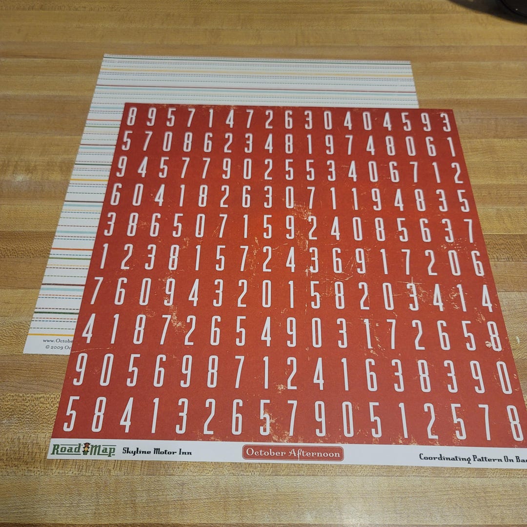 October Afternoon 12 X 12 Road Map Paper Collection Skyline Motor Inn ...