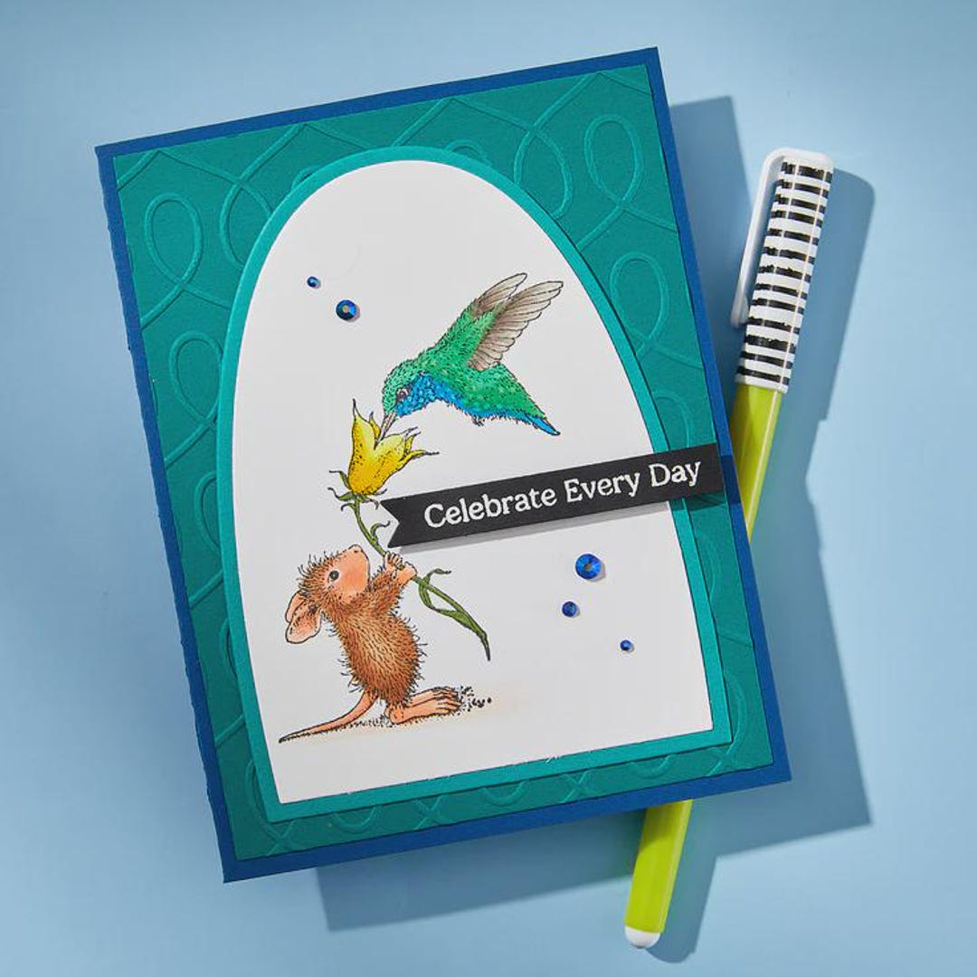 Spellbinders New Release House Mouse Sweet Nectar Cling Rubber Stamp ...