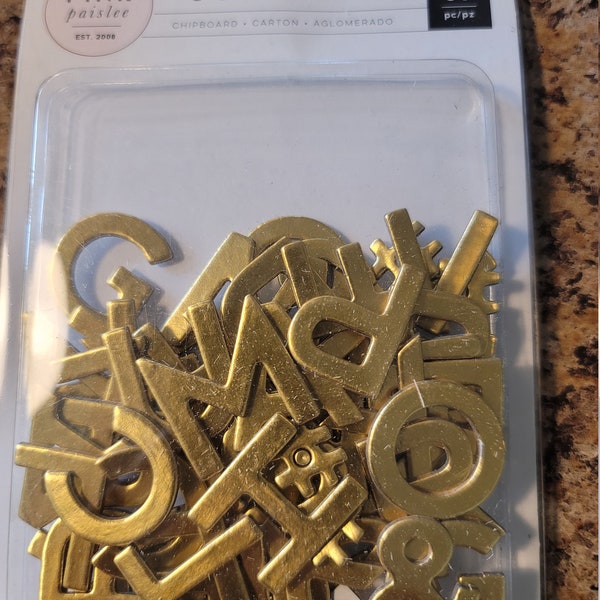 Chipboard Letters - Etsy