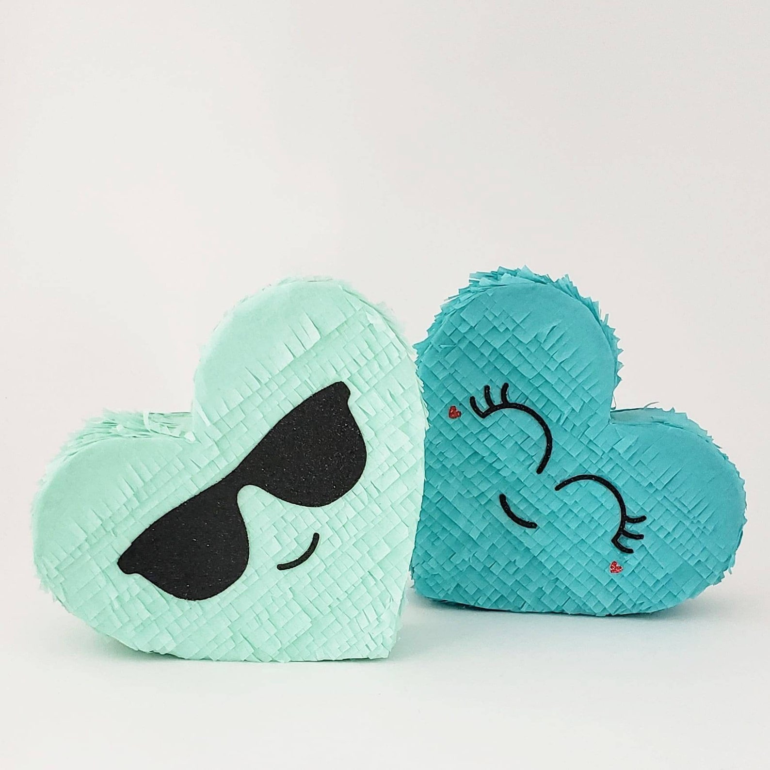 Set of Mini Heart Piñatas 2 Heart Piñata Valentine's | Etsy