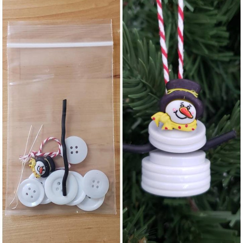 Button Snowman - Etsy