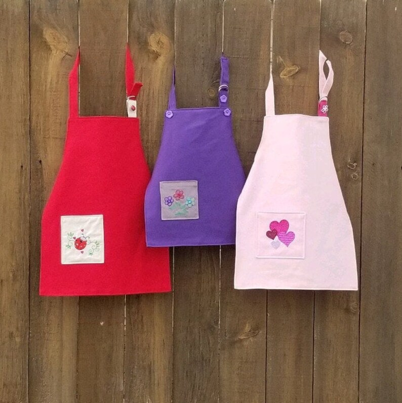 Kids Purple Apron Art Cooking Crafts Little Helper Size - Etsy